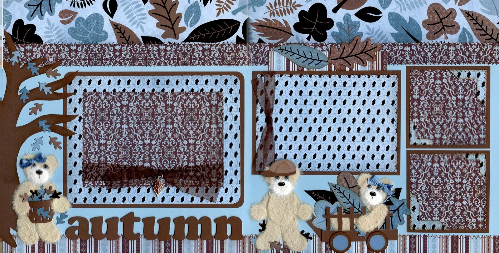 Scrapbooking for Others: Autumn Premade Scrapbook Pages