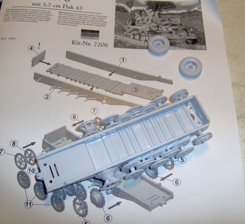 Gulumik Military Models: SWS with flak 43 1/72 Maco