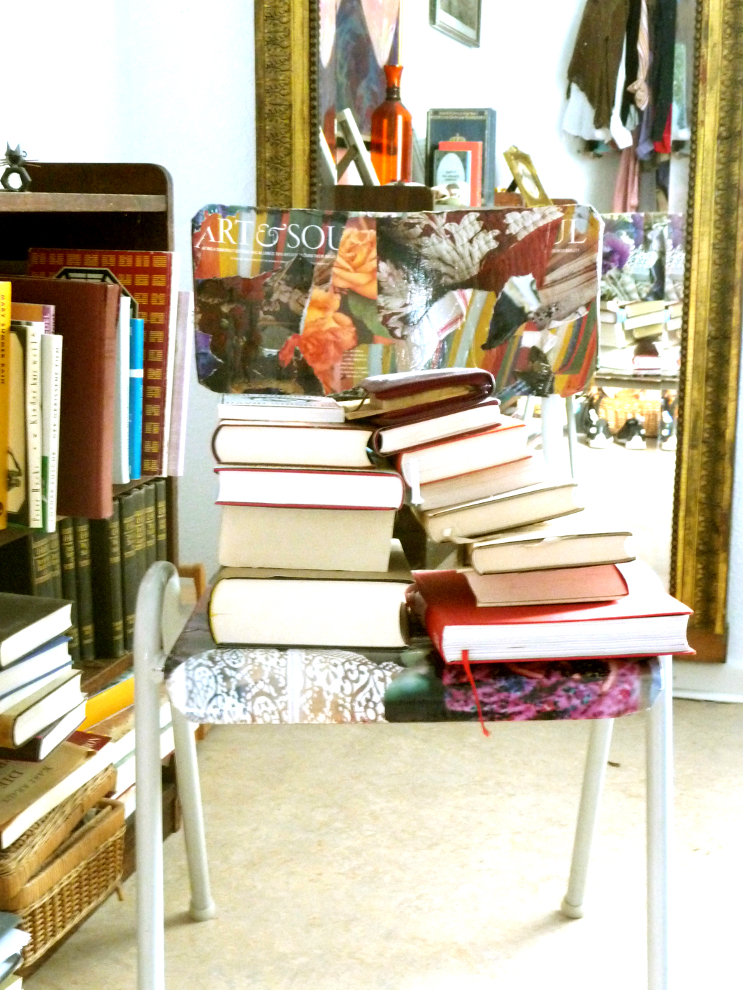 M's Art Impressions: Friday Pretties: Collage chair - with tutorial