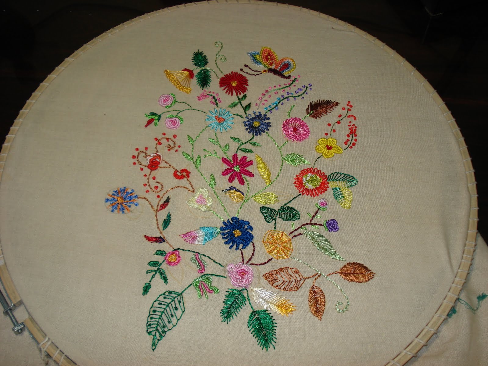 umacheenu: Bouquet of Flowers with Brazilian Embroidery