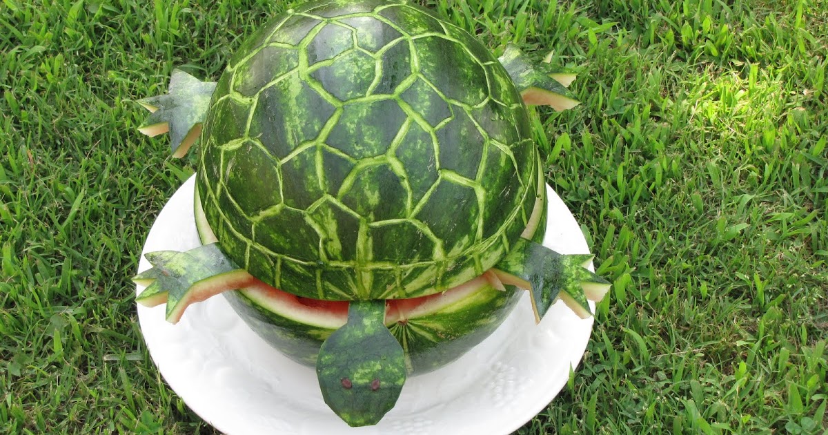 Watermelon Carving Turtle