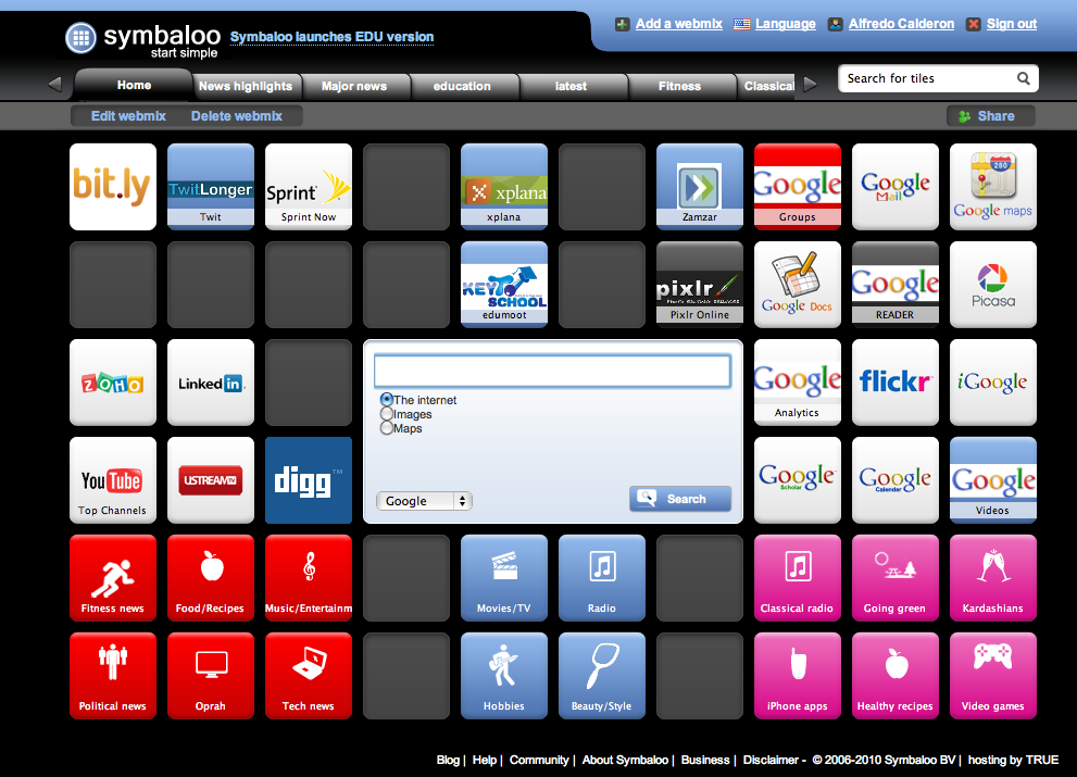 Aprendizaje a Distancia: Symbaloo: una herramienta para PLE o PLN