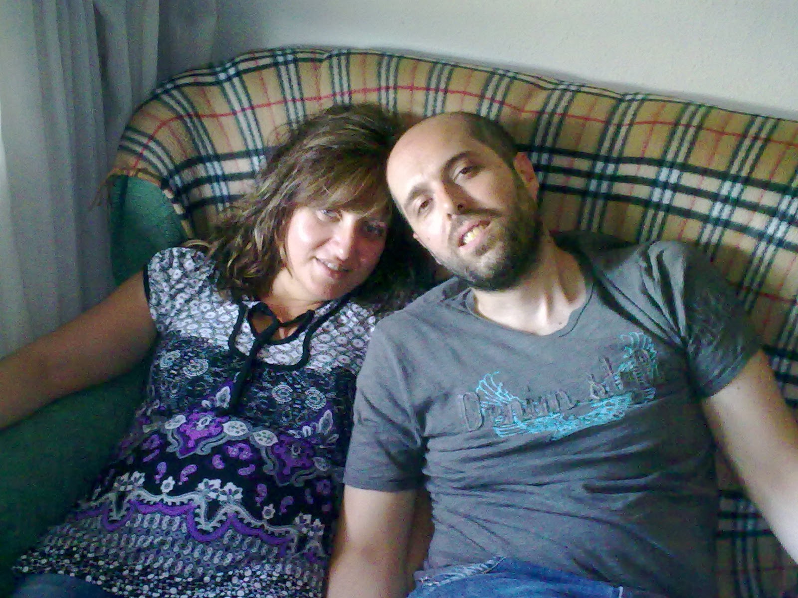 Jaime, Nuria y su garbanzo