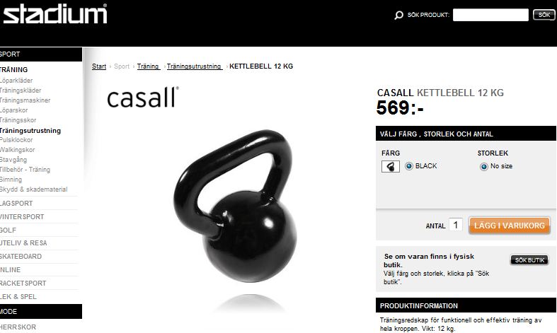 Alexander's Kettlebell Sport-training blog: Kettlbells på Rusta och Stadium