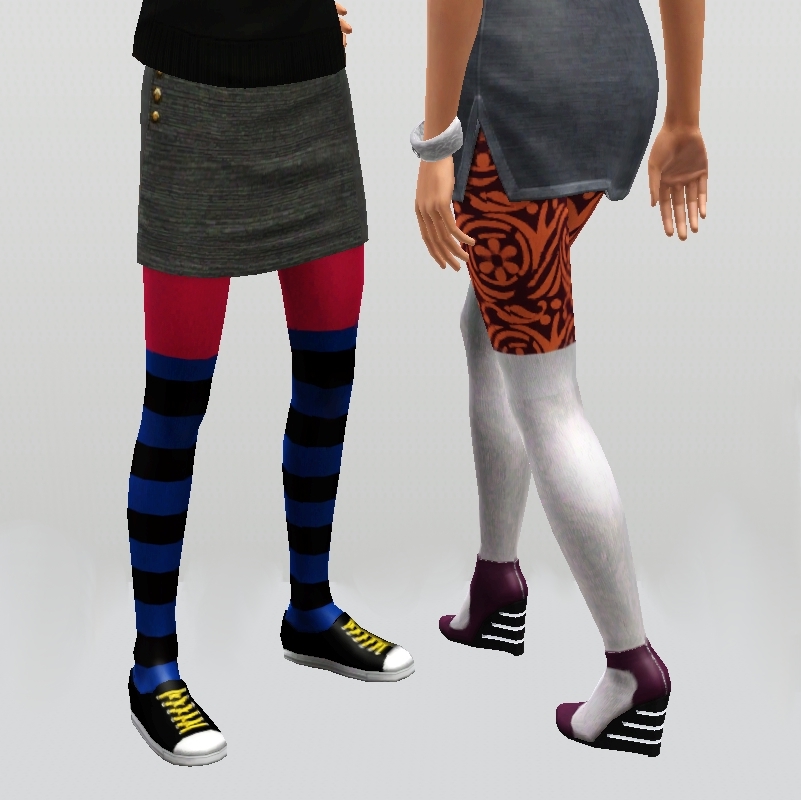 Sims 3 Fashion Blog: stockings & above knee length socks