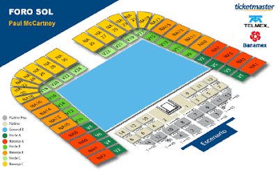 Paul McCartney en México mayo - 2010: Foro Sol de color de México