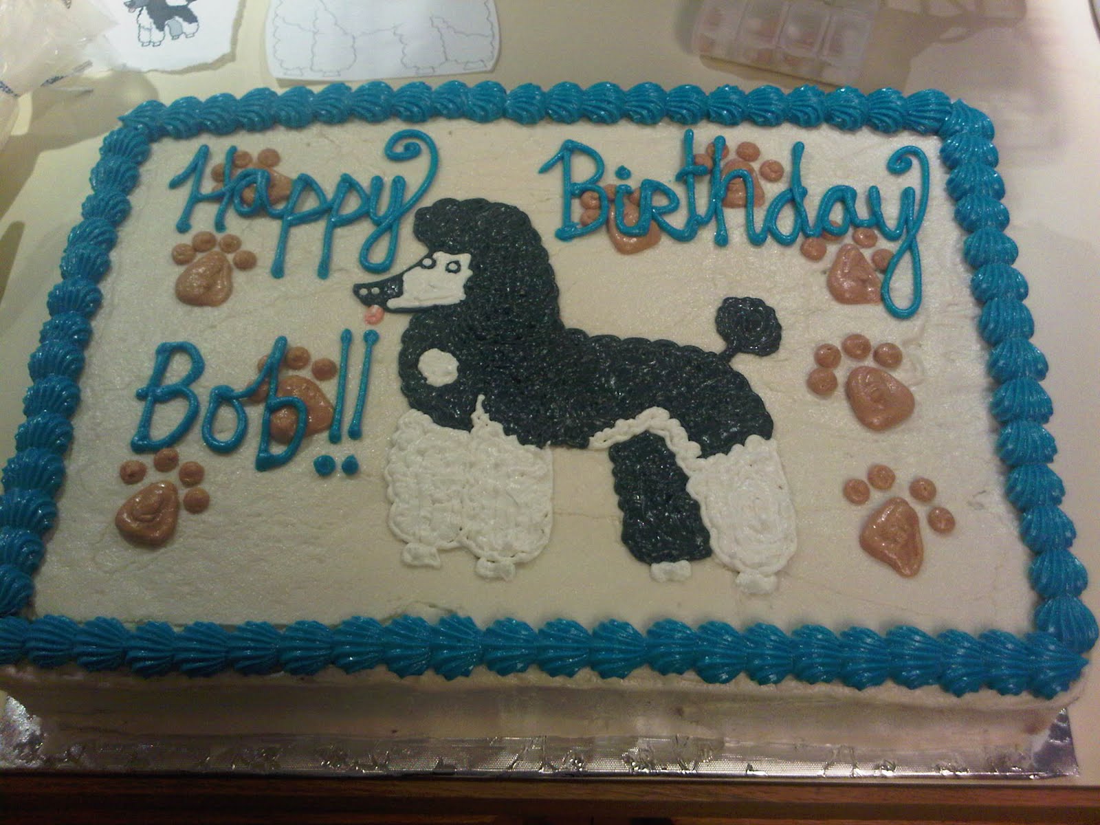 The Happy Holladays: The Poodle Cake!