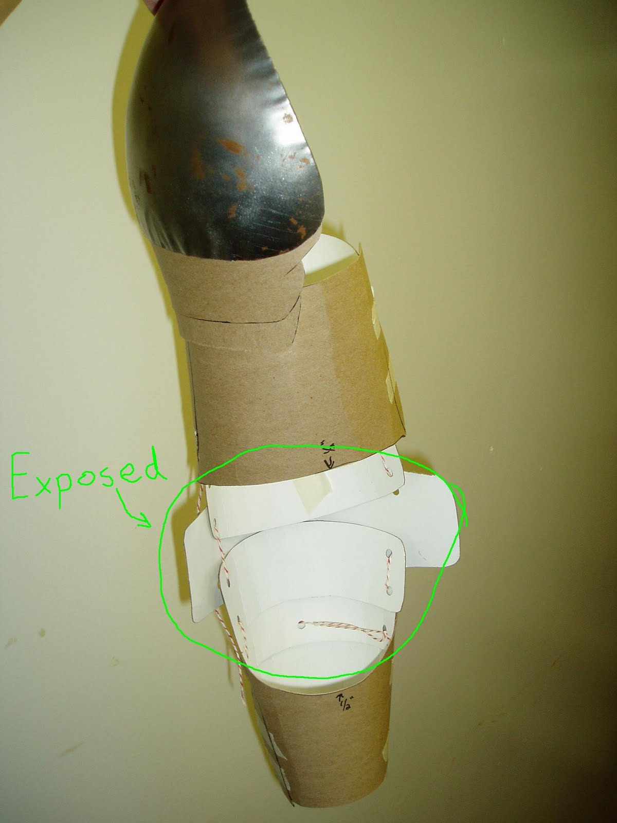 Doomed True Believer: Full Cardboard arms- complete with attached ...