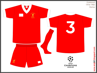 Kit Design, by eroj: 1980-1981 Liverpool (Home e Away)