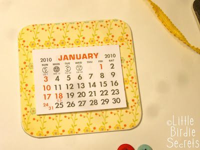 mini calendar magnets | Little Birdie Secrets