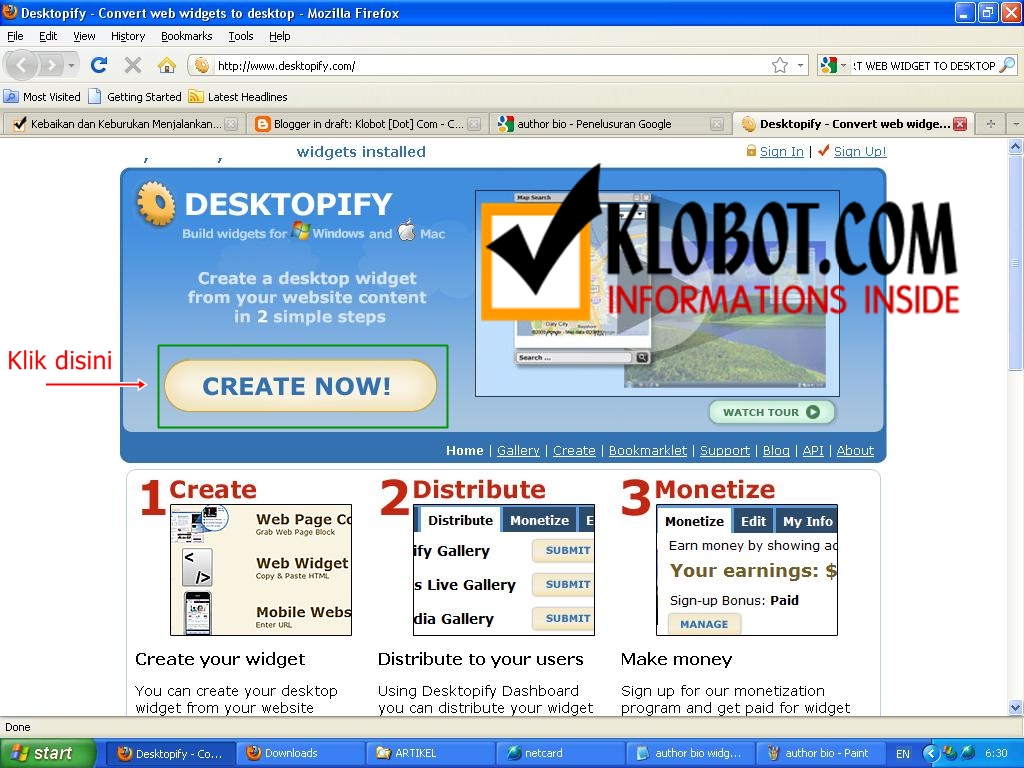 Cara Convert Widget Blog Atau Website Anda Menjadi Desktop Widget ...