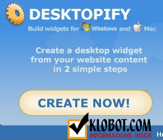 Cara Convert Widget Blog Atau Website Anda Menjadi Desktop Widget ...