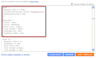 How To Make Drop Capital Letter (Drop Cap) In Blogger Post | New ...