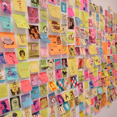 de poco un todo: post it art | Post it art, Collaborative art projects ...