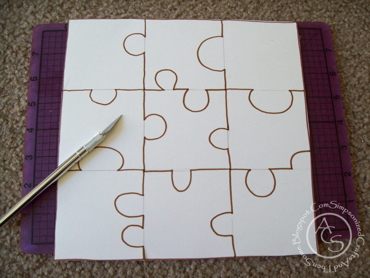 SIMPSONIZED CRAFTS: How to: Message Puzzle in Balloon Bouquet