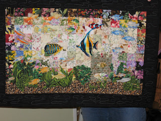 Stitchin Sistas: Aquarium Quilt and LSU quilt top