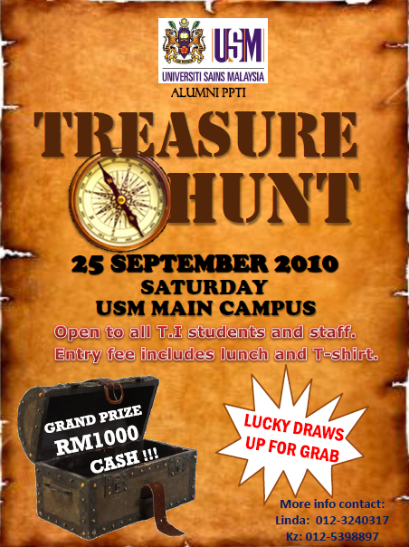 Treasure Hunt 2010: Official Poster- Treasure Hunt 2010, Alumni PPTI