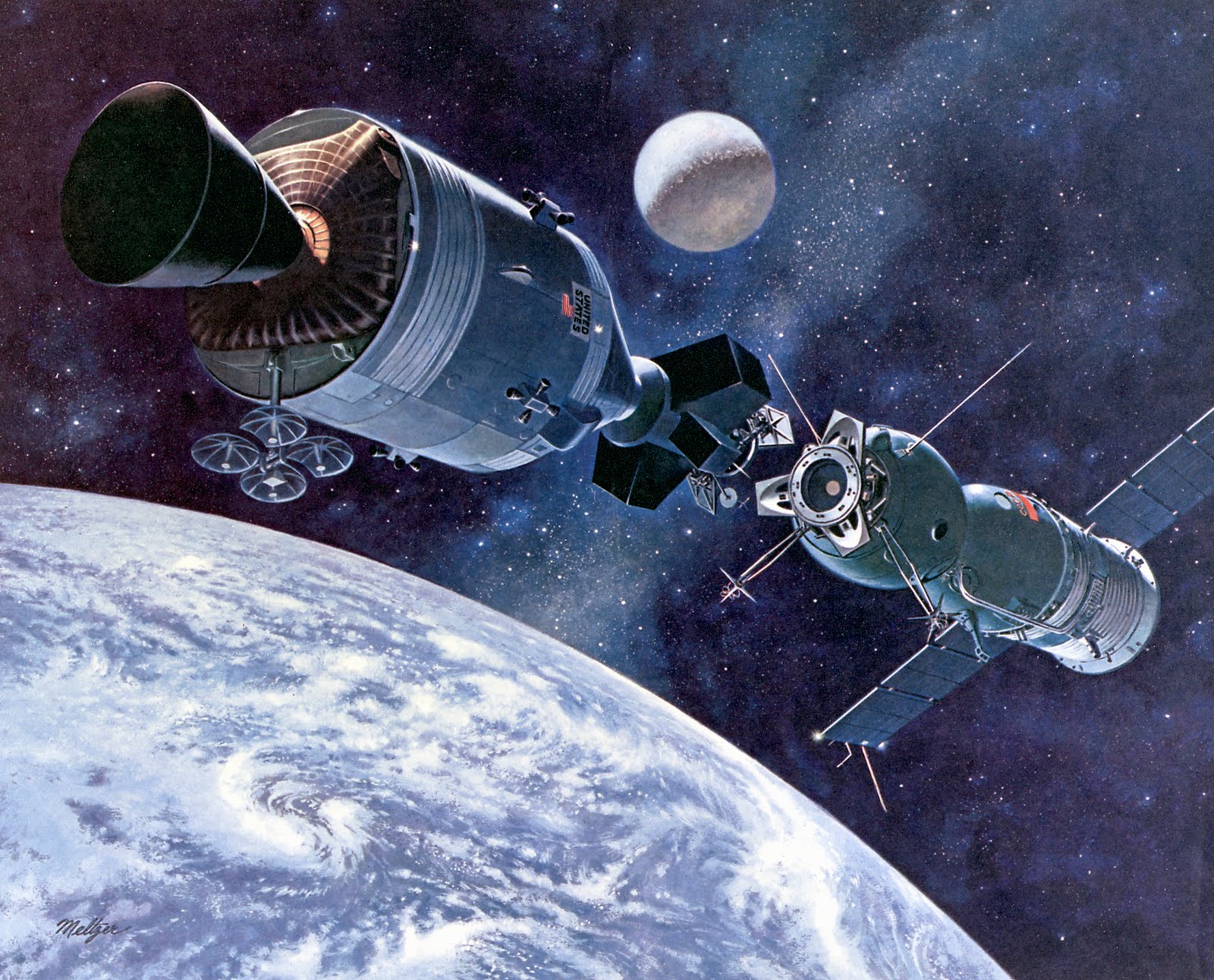 News Spazio: Apollo-Soyuz, 35 anni fa il primo seme della ...