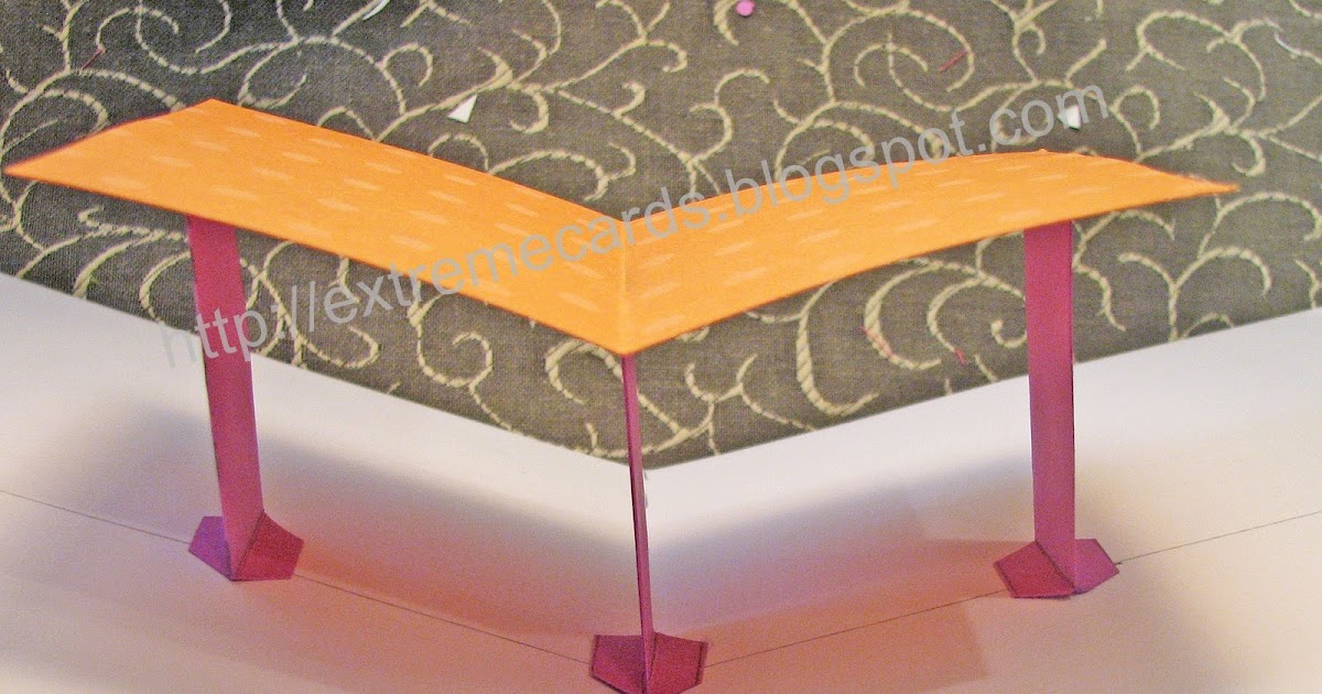 How to Make Pop Up Cards Floating Tabletop with Supports - Lesson 23