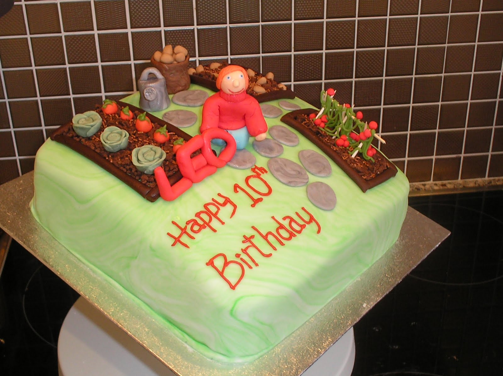 Nicky's Cakes: Vegetable Plot Cake