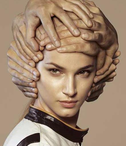 Amazing Head - covered by hands | Amazing Images