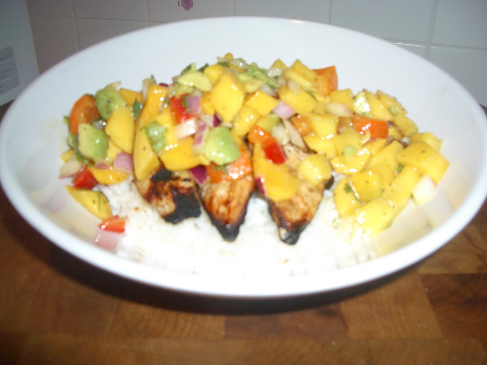 Chef Dad Omaha: Chicken and Rice with Mango Salsa