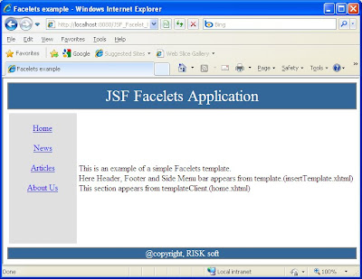 JSF Beginner's Guide: Facelets Tutorial : Templating