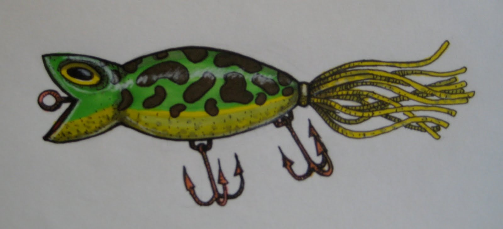 fishbone lake: the hula popper lure