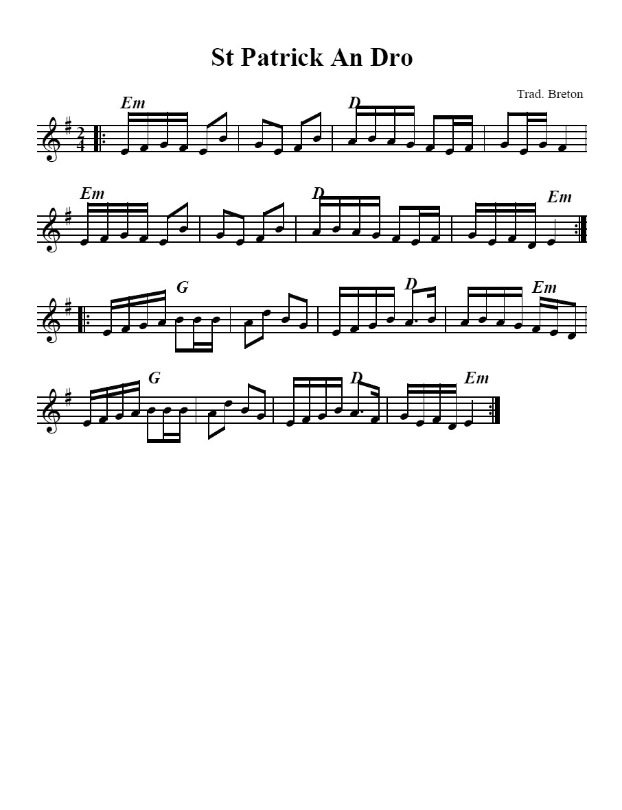 Bouzouki GDAE: Saint-Patrick An Dro