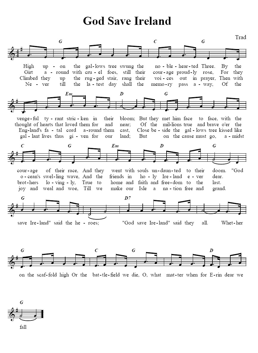 Bouzouki GDAE: God Save Ireland