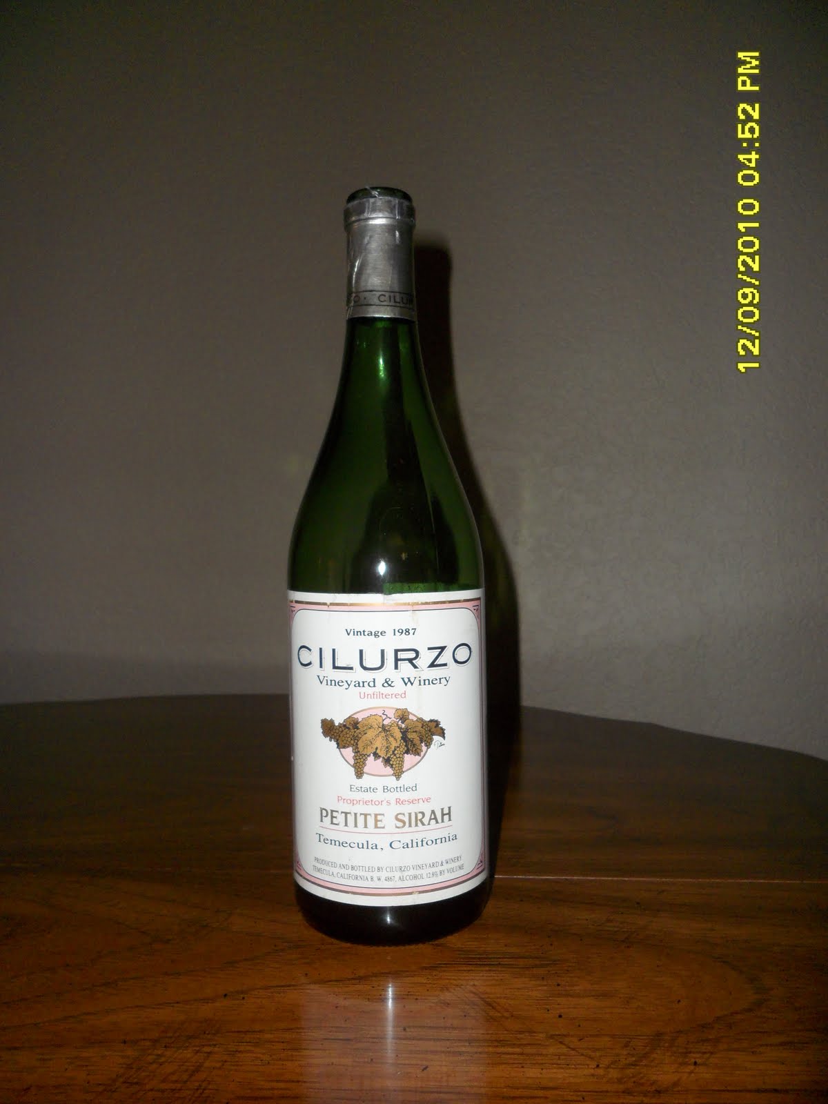 Folsom Wine Group: 1987 Cilurzo Petite Sirah & 1972 Caymus Pinot Noir