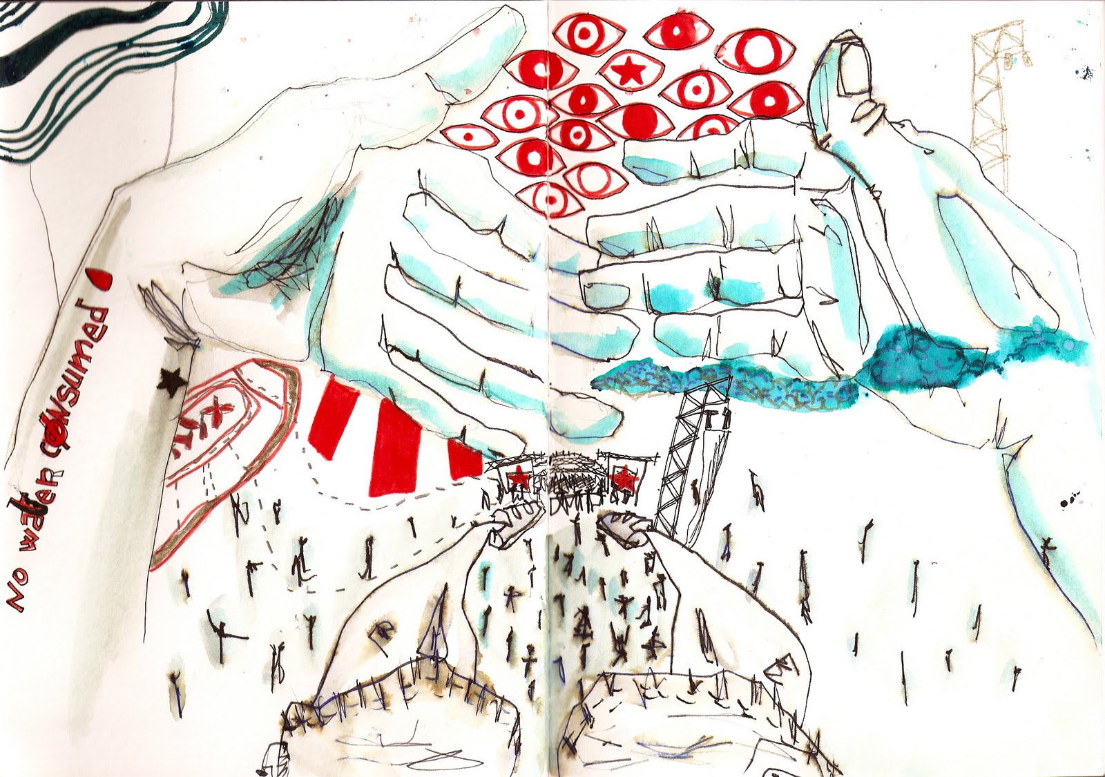 my little drawing: Trans/ Transition(s)/ In between spaces