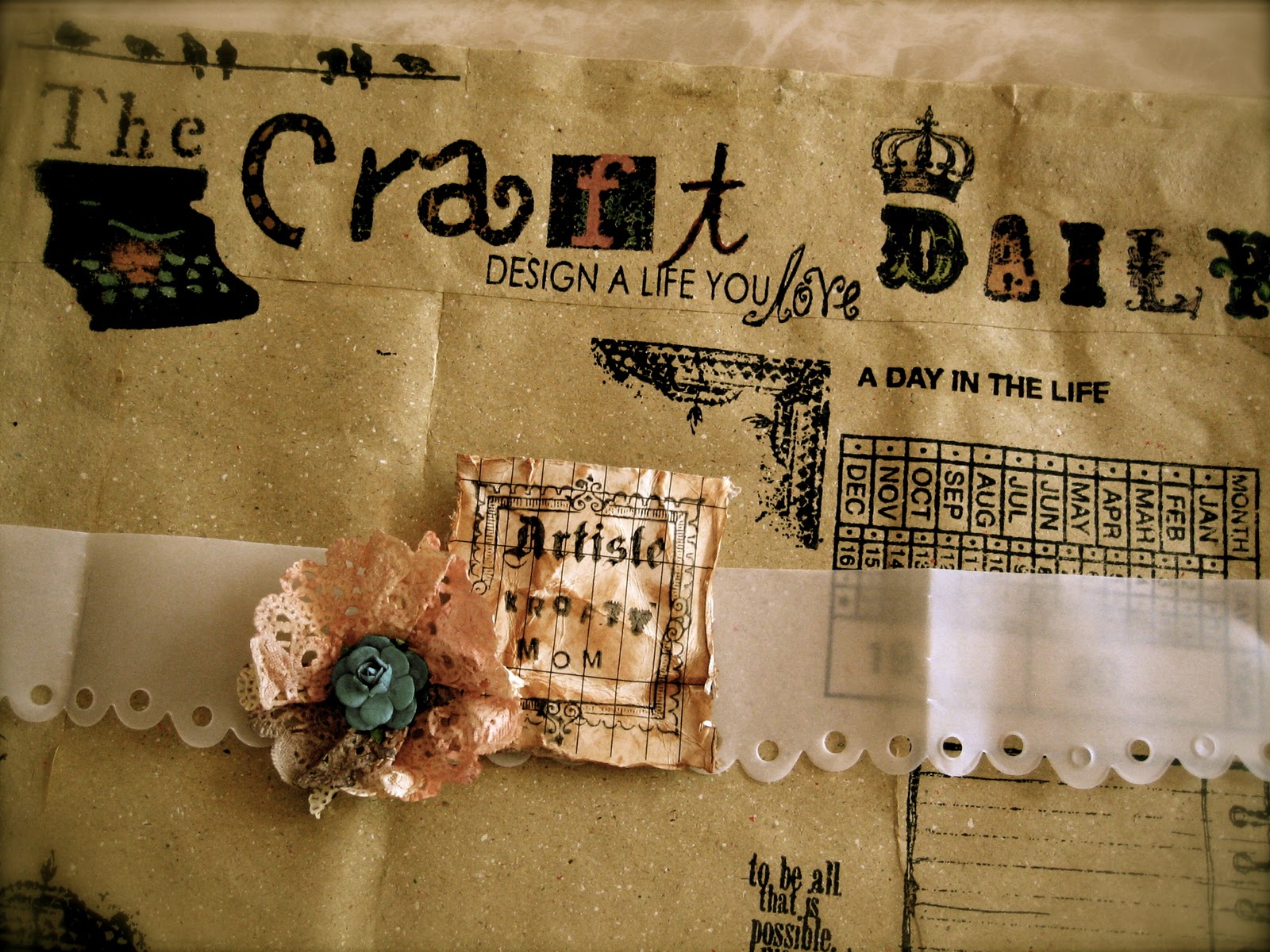 Paper Crafts with KraftyMom: STAMPS NEWSPAPER PROJECT: "The CRAFT Daily