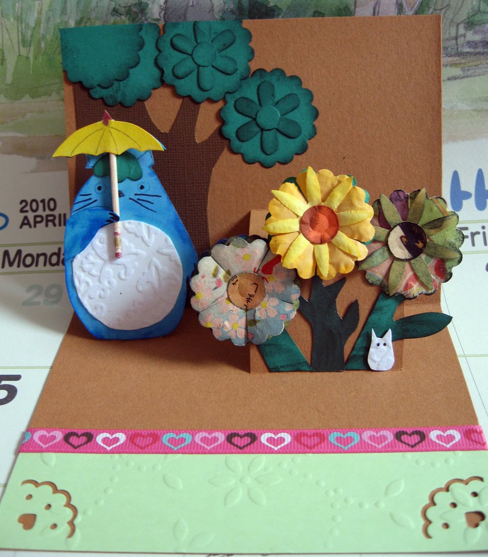 Acornbud's Yarns: Totoro Pop Up Card Number 2