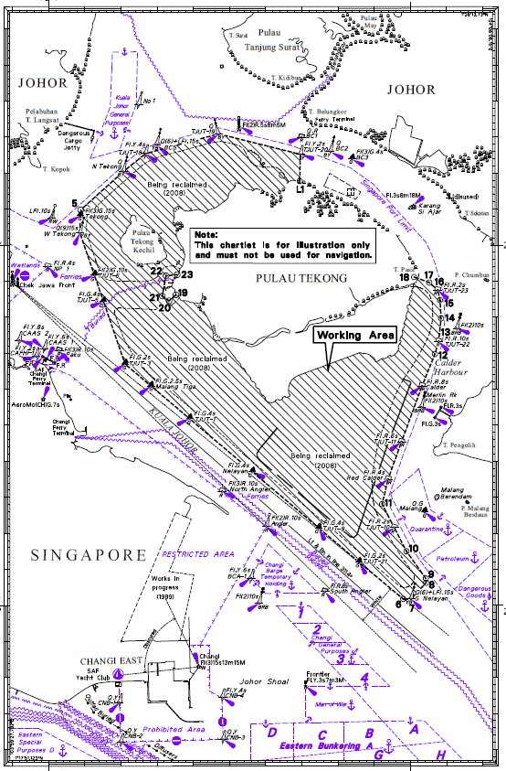 wild shores of singapore: Reclamation at Pulau Tekong continues to Jun 10