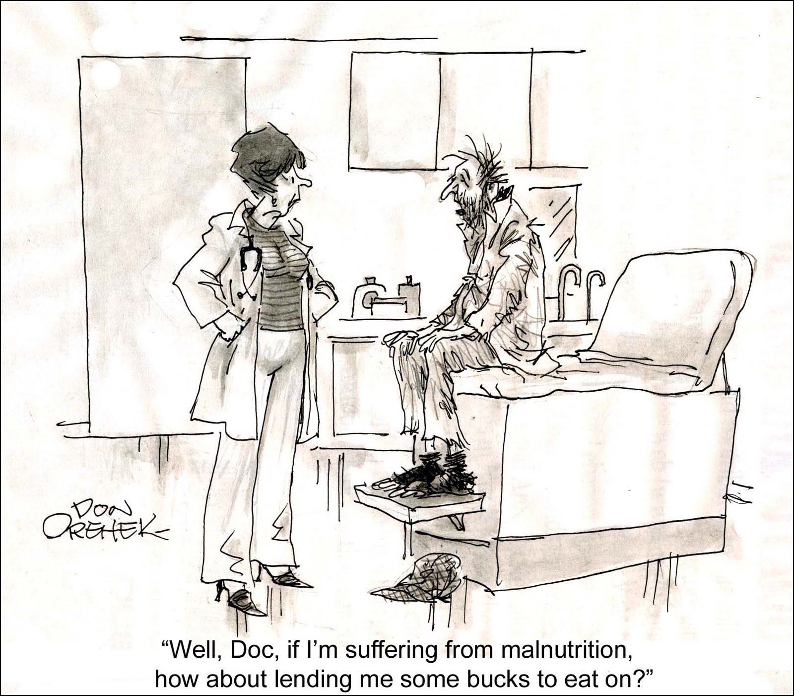 Don Orehek Cartoons: 229. New Physician
