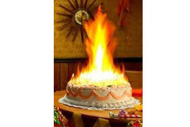 Birthday Cake On Fire | Boory