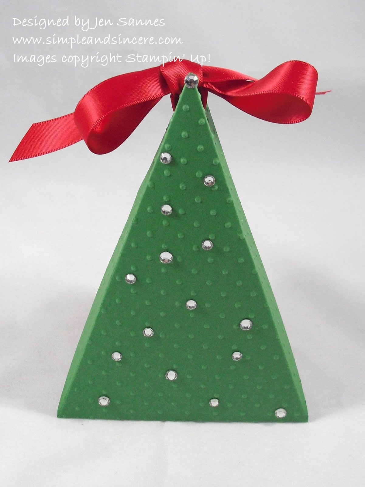 Simple & Sincere: Christmas Triangle Boxes