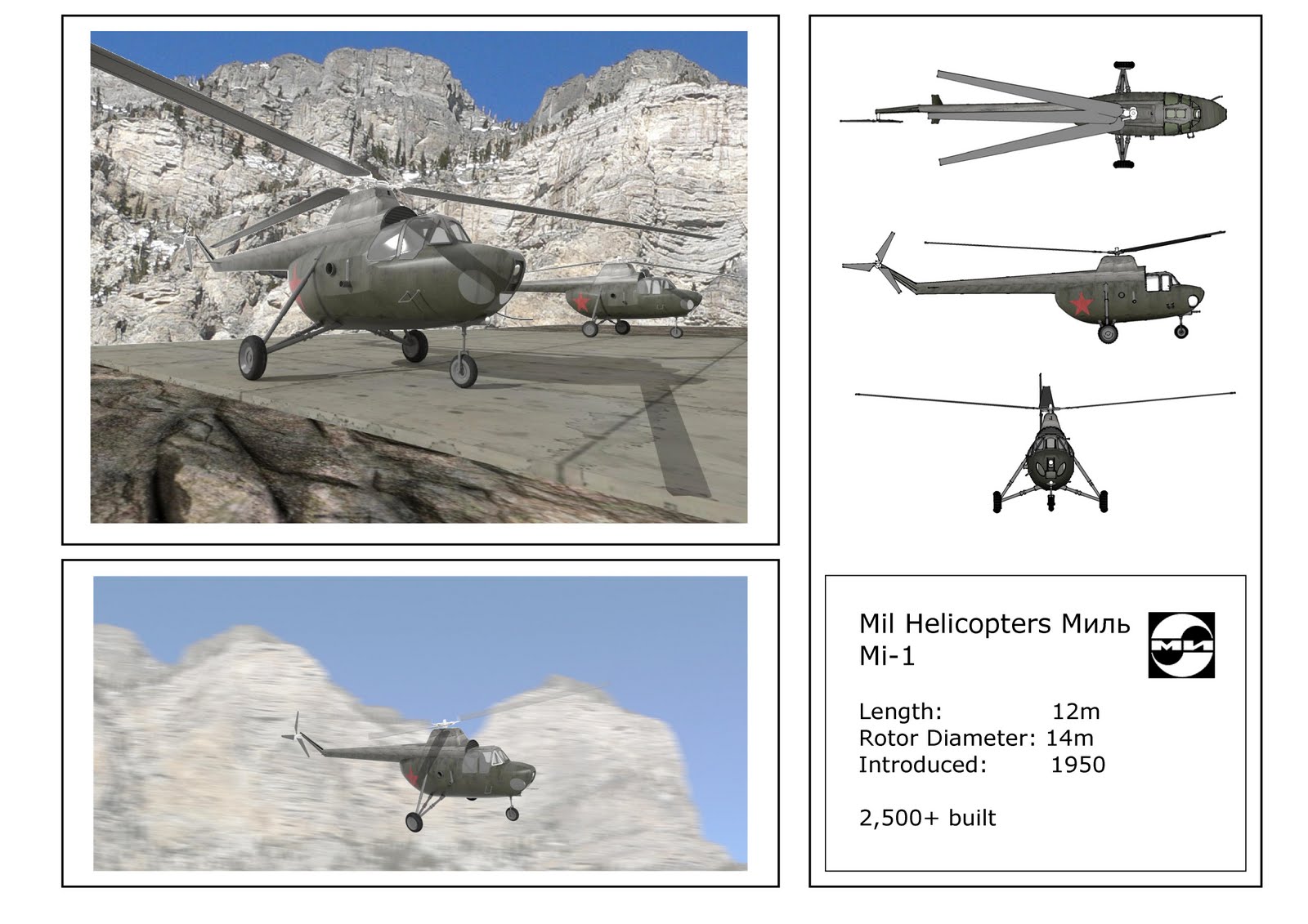Helios Works: Mil Helicopter's Mi-1