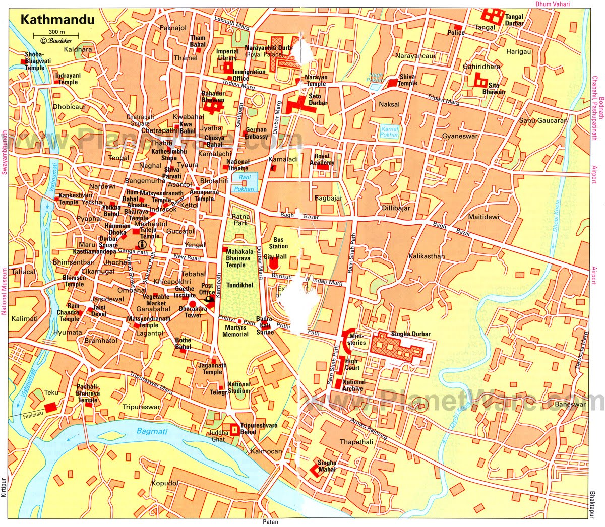 Conectados con el mundo: Lhasa & Kathmadu & Thamel & Patan, Maps