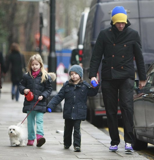 The Diva's Corner: Chris Martin Out with his Kids Apple and Moses in London