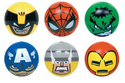 Fully Jointed Play Figures: Marvel vending machine capsule toys