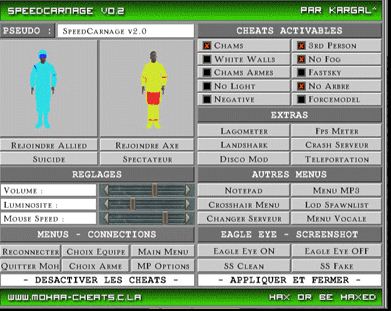 Cheat Mohaa Medal of honor: Hacks et Cheats