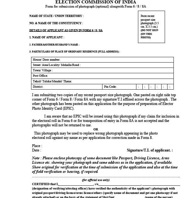 India Votes: Download Voter ID card forms