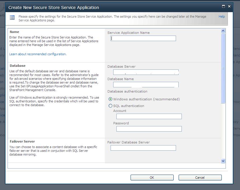 SharePoint / .NET Blog: Secure Store Service - SharePoint 2010