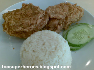 A Tale of Two Superheroes: Chicken Rice Combo at KFC