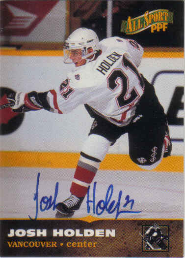 Hell's Valuable Collectibles: Josh Holden Autograph Card