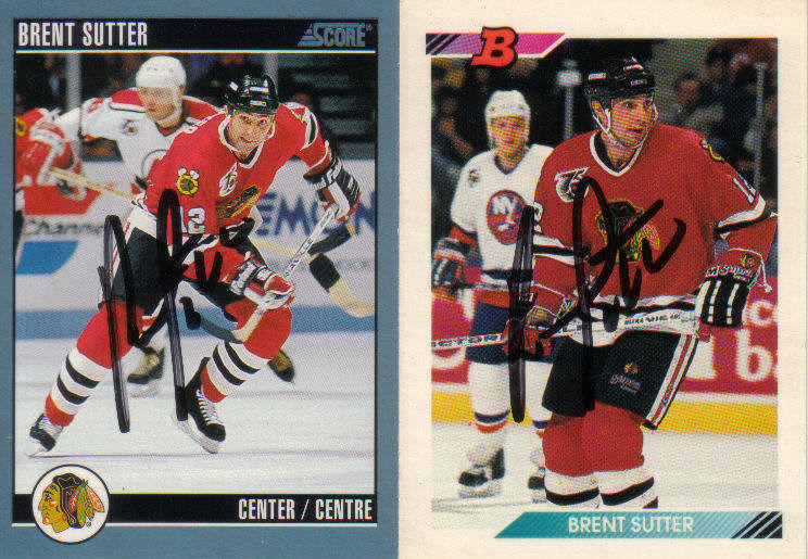 Hell's Valuable Collectibles: Brent Sutter: 6 Autographed Cards (Part 2)