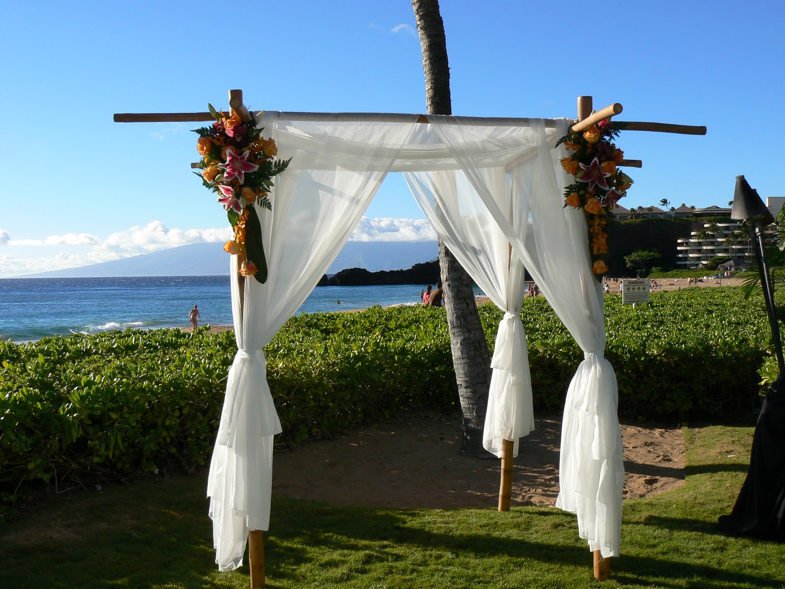 Ku O Lani Floral + Designs: Wedding Chuppa and Arch floral designs
