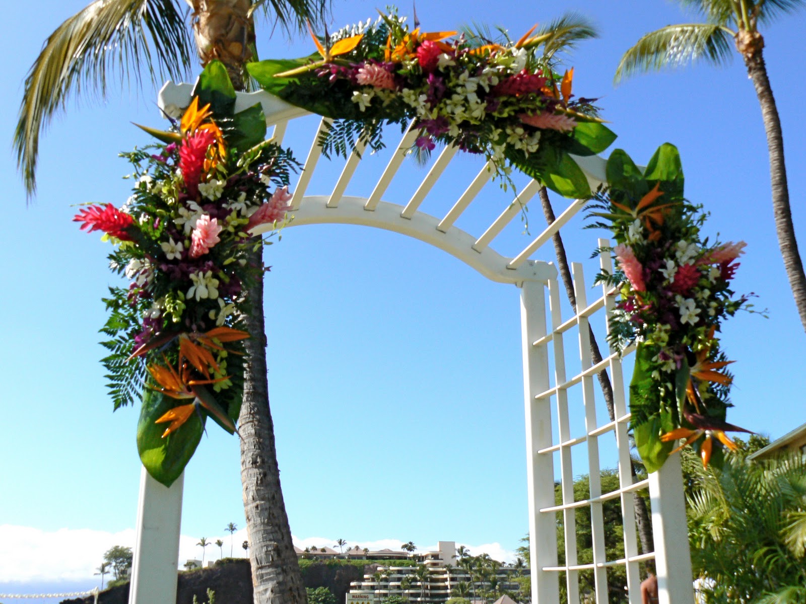Ku O Lani Floral + Designs: Wedding Chuppa and Arch floral designs